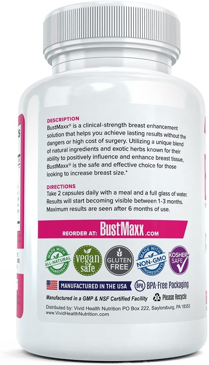 Bustmaxx - All Natural Breast Enhancement and Enlargement Pills - hips ...